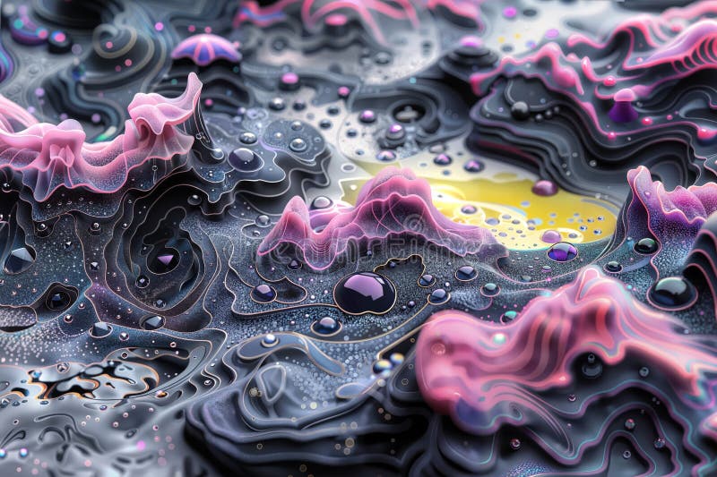Ethereal Abstract Art: Fluid Forms and Iridescent Patterns, Generative ...