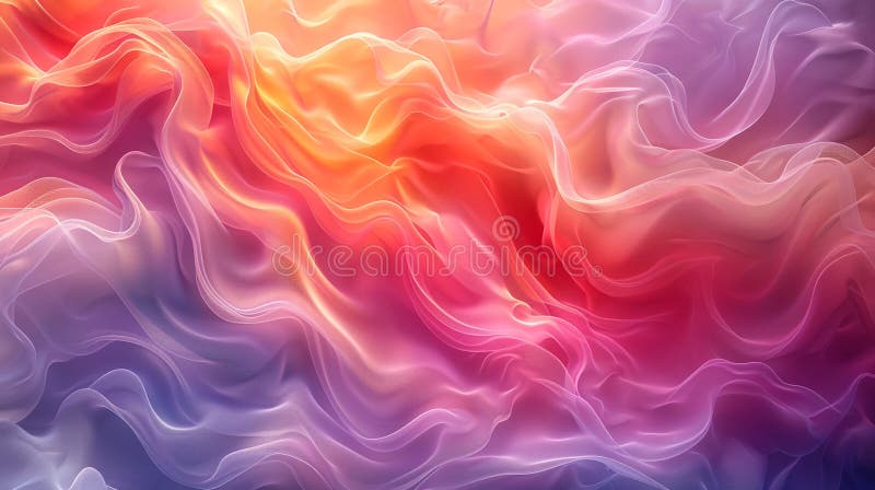 Ethereal Abstract Background with Soft Pastel Gradients and Translucent ...
