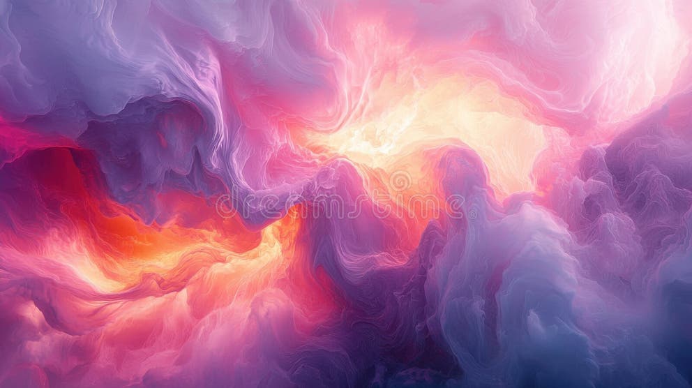 Ethereal Abstract Cloudscape Stock Illustration - Illustration of ...