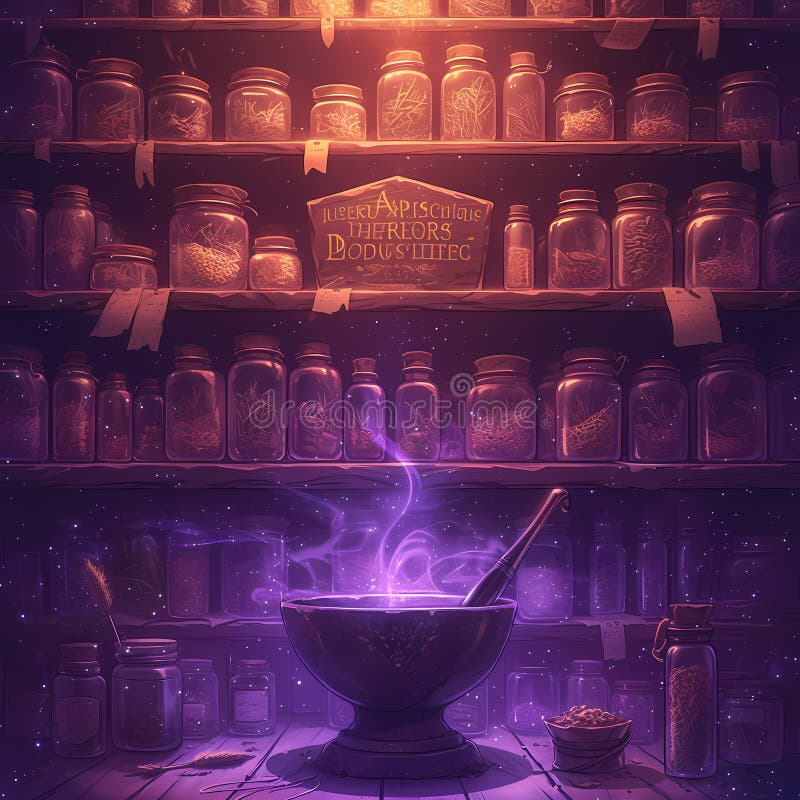 Ethereal Alchemy - Spellbinding Craftsmanship Stock Illustration ...