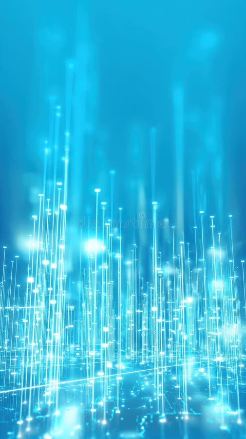 Ethereal Blue Abstract Background with Light Rays and Glowing Effects ...