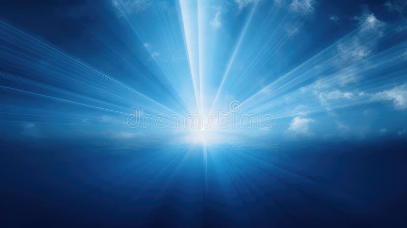 Ethereal Blue Background Rays Stock Illustration - Illustration of ...