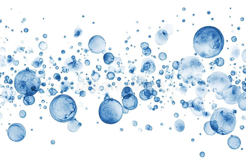 Ethereal Blue Dust Particles: Floating Micro Specks on Pure White ...