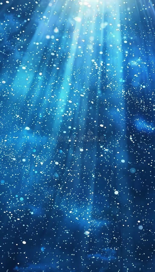 Ethereal Blue Light Burst Abstract Rays on Dark Blue, Cyan and Golden ...