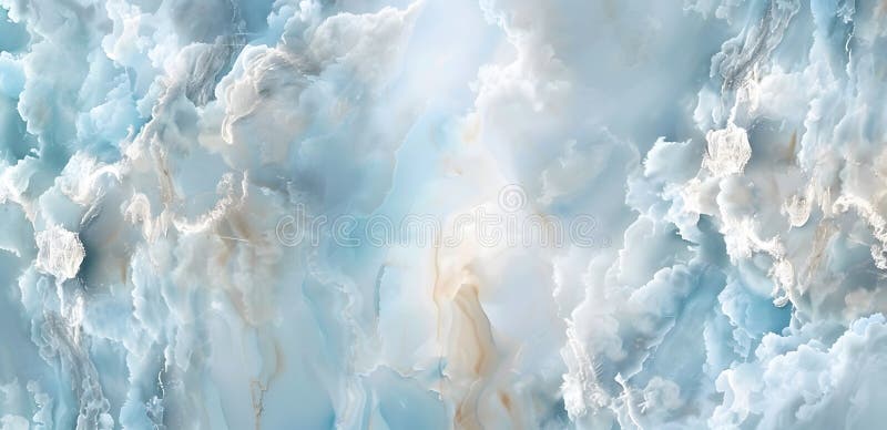 Ethereal Blue Onyx Marble Texture, Cloud Pattern Stock Illustration ...
