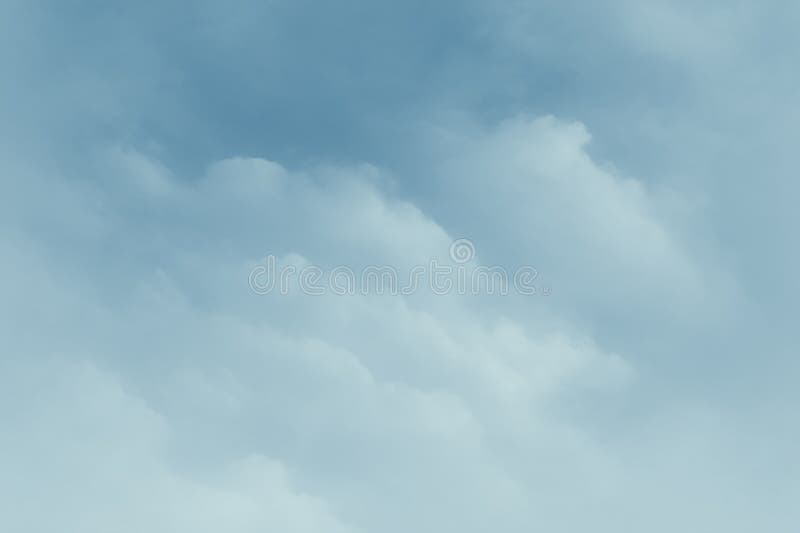 Ethereal Blue Sky with Fluffy Clouds Stock Image - Image of peaceful ...