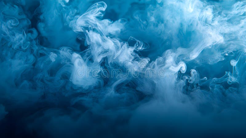 Ethereal Blue Tendrils: a Dance of Ink and Water Capturing Nature S ...
