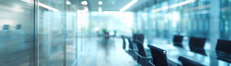 Ethereal Blur of Modern Corporate Office Room, Setting a Professional ...