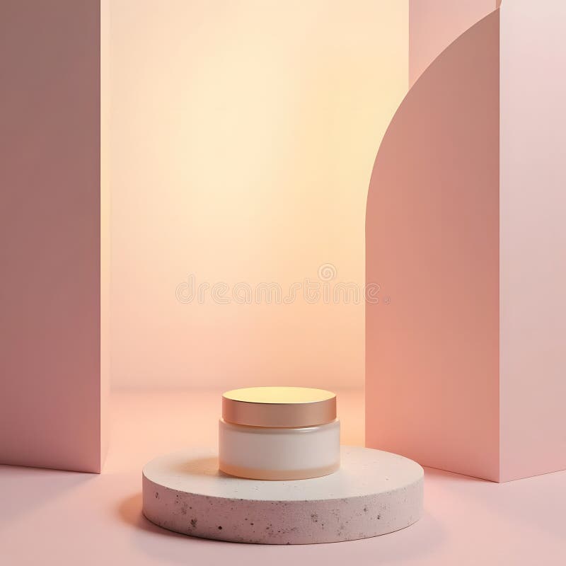 Ethereal Blush: Smooth Sandstone Base and Pastel Gradient Lighting ...