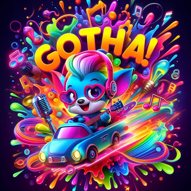 Ethereal Cadence: Symphony of Hues - GoTcha! Stock Illustration ...