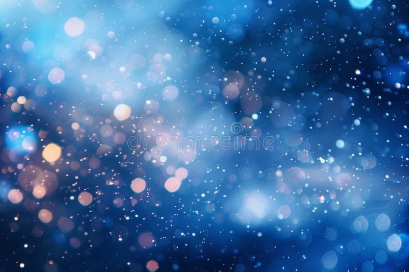 An Ethereal Cascade of Luminous Particles on a Dusk Blue Canvas for a ...