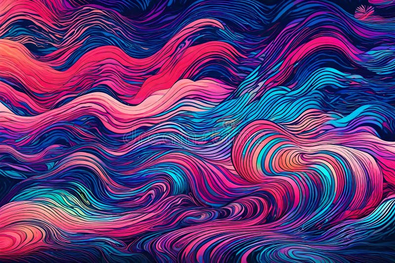 Ethereal Chaos Using Abstract Patterns on an 80s Retro-futuristic ...