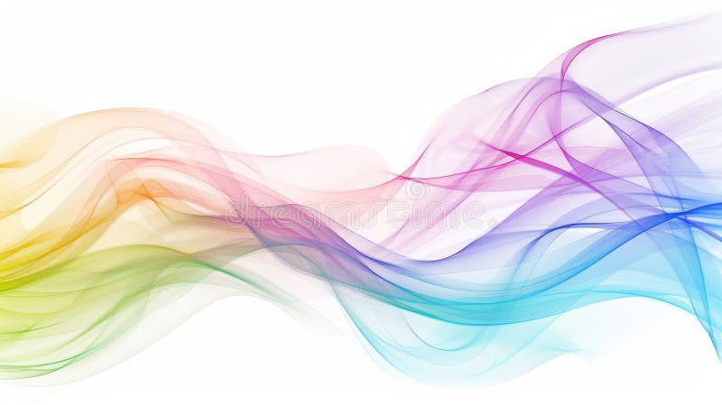 Ethereal Color Waves Abstract Background Design Stock Image - Image of ...