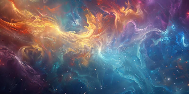 Colorful Abstract Background Flowing Smooth Lines of Light Energy Stock ...