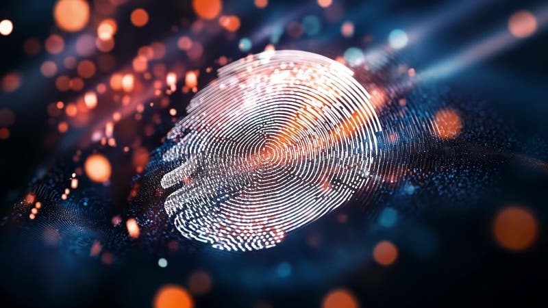 Ethereal Currency Symbols Merging with Digital Fingerprints in a ...