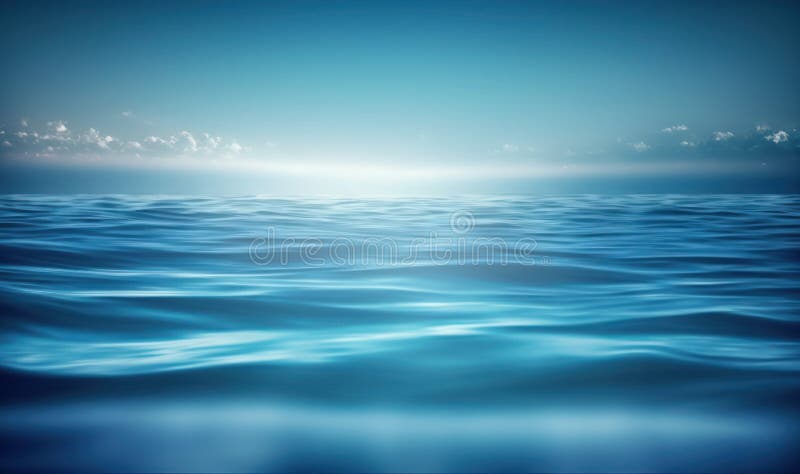 Ethereal Deep Blue Lake Water Abstract Background for Posters and Web ...