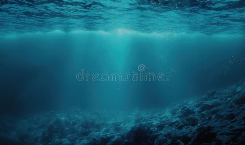 Ethereal Deep Blue Sea Water Texture for Dreamy Backgrounds. Stock ...
