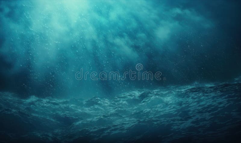 Ethereal Deep Blue Sea Water Texture for Dreamy Backgrounds. Stock ...