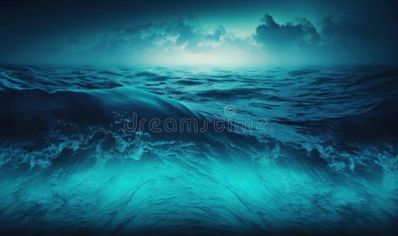Ethereal Deep Blue Sea Water Texture for Dreamy Backgrounds. Stock ...