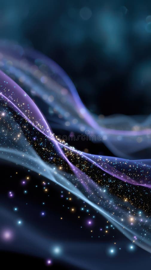 Ethereal Digital Rendering of Translucent Waves with Sparkling ...