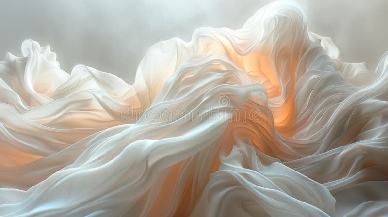 An Ethereal and Dreamy Abstract Design Stock Illustration ...