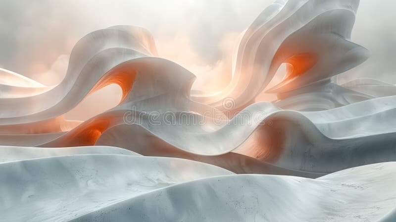 An Ethereal and Dreamy Abstract Design Stock Illustration ...