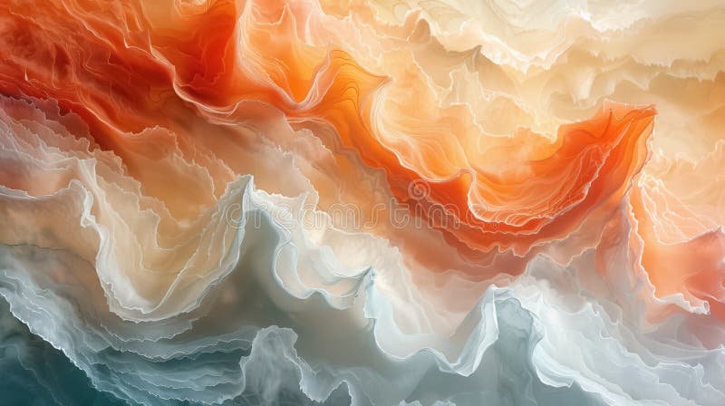 An Ethereal and Dreamy Abstract Design Stock Illustration ...