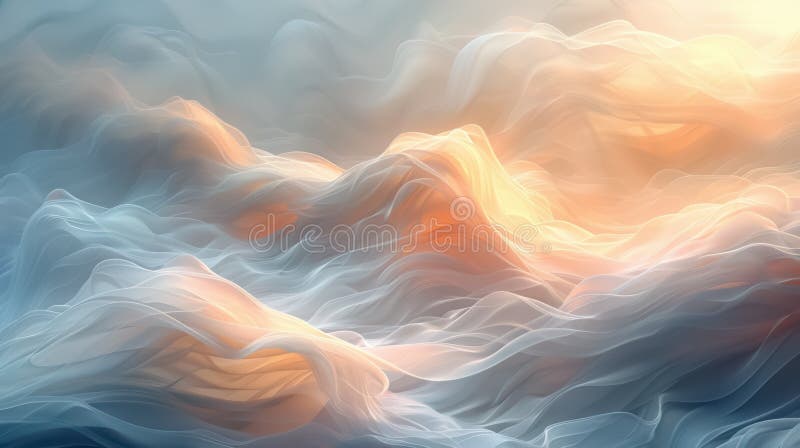 An Ethereal and Dreamy Abstract Design Stock Illustration ...