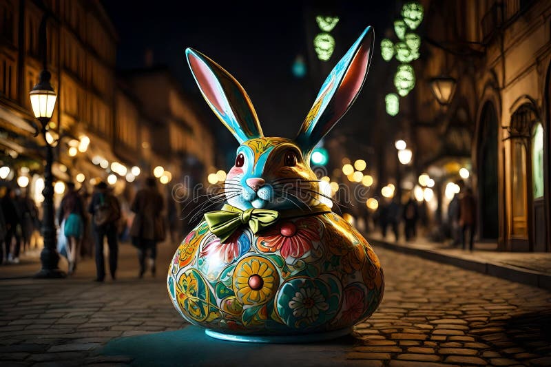 Ethereal Easter: Hyper-Realistic 3D Bunny in Embroidered Dress ...