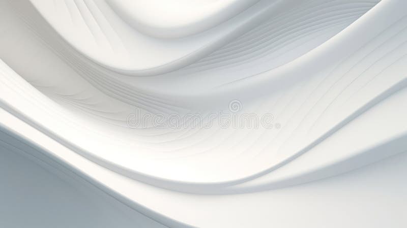 Ethereal Elegance: Abstract White Geometric Curve Texture Background ...