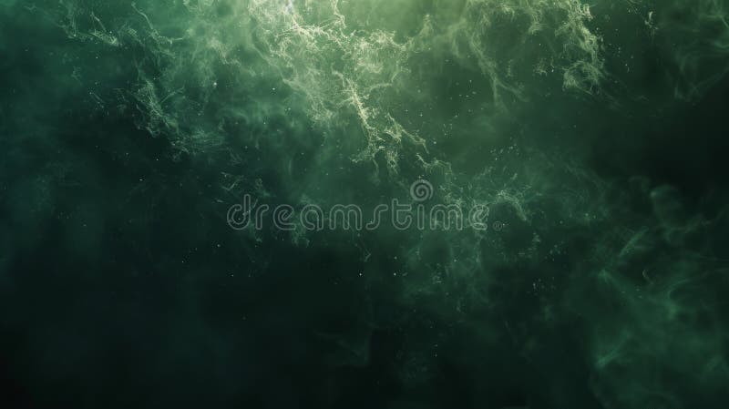 Ethereal Emerald Dream: Abstract Green Nebula Background Texture Stock ...