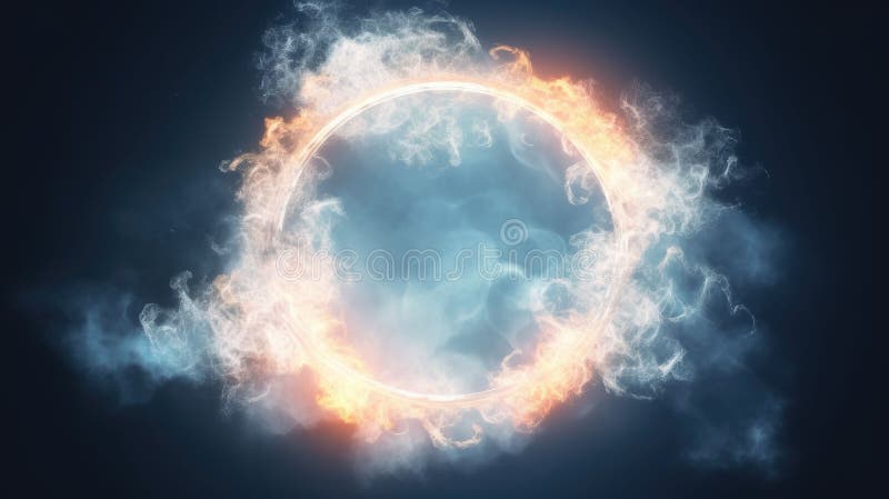 Ethereal Energy Explosion in Celestial Cloudscape. Cosmic and Fantasy ...