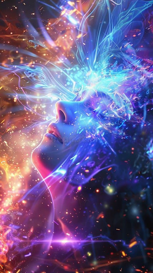 Ethereal Energy Flow stock illustration. Illustration of radiance ...