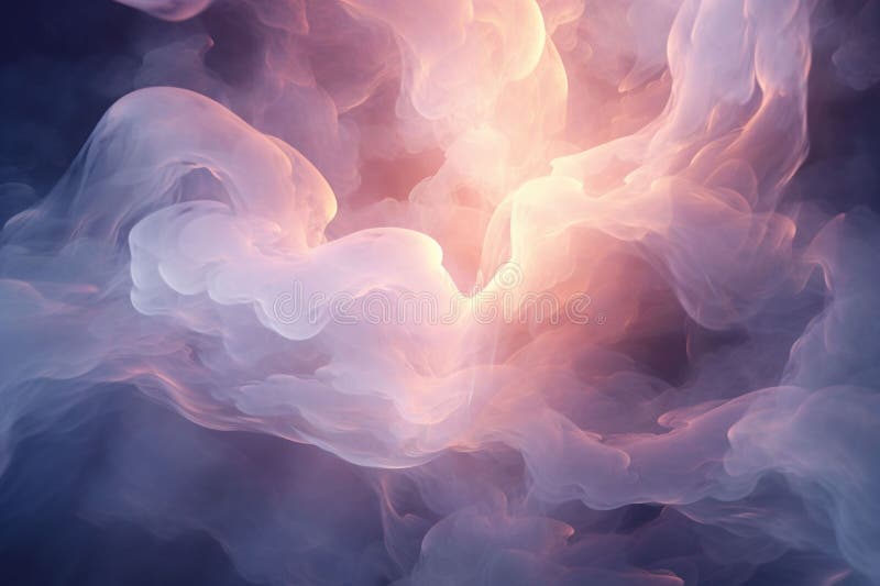 Ethereal Femininity Wispy Clouds Forming the Stock Illustration ...