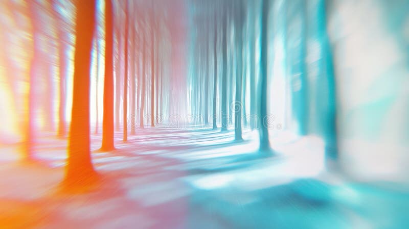 Ethereal Forest Path Illuminated Soft Light Vibrant Hues Twilight Stock Photos - Free & Royalty ...