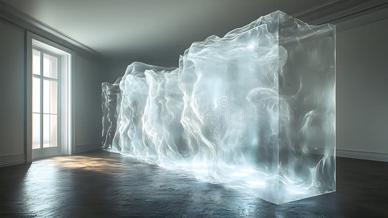 Ethereal Glass Installation Stock Illustration - Illustration of ...
