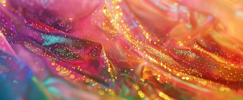 Ethereal Glowing Textures in Vivid Hues Stock Image - Image of rainbow ...