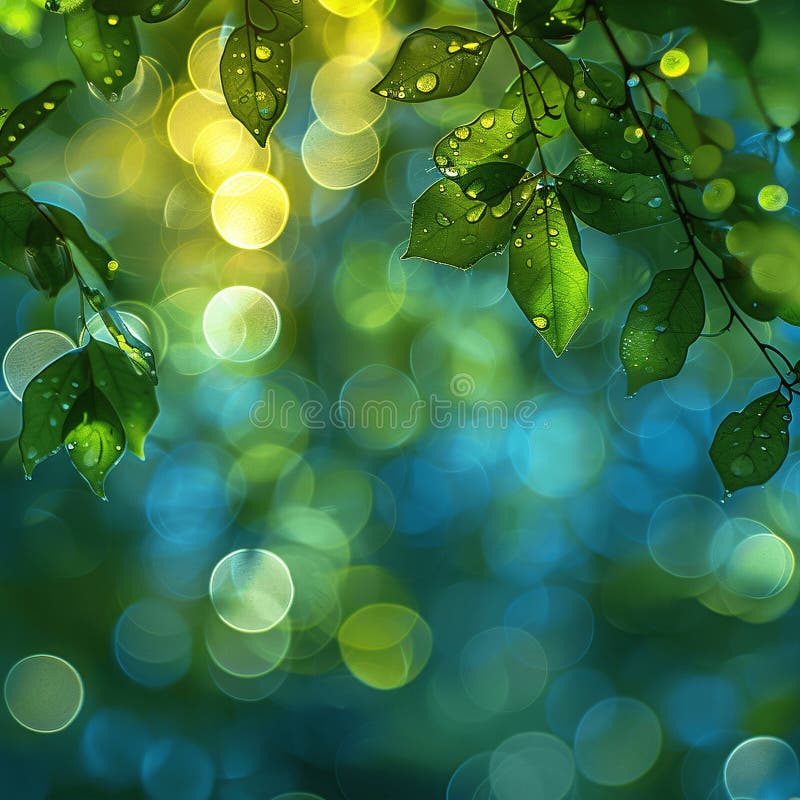 Ethereal Green Mist, a Gradient of Tranquility. Stock Illustration ...