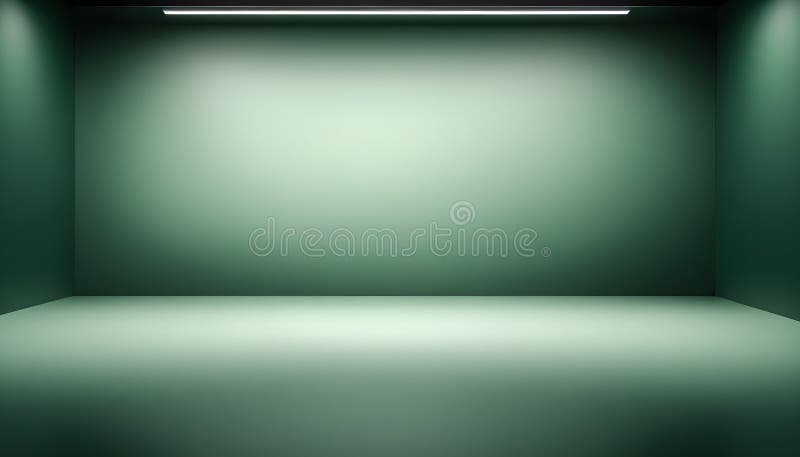 Ethereal Green Studio Background with Subtle Shimmer Stock Illustration ...