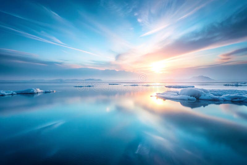 Ethereal Icy Blue To Pale Gray Gradient Background Stock Illustration ...