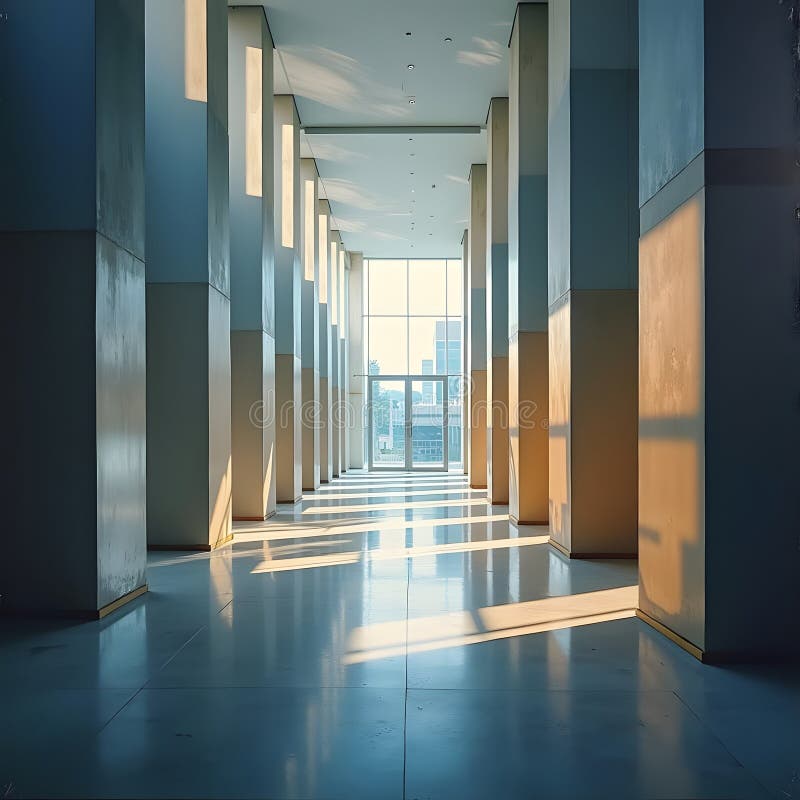 Ethereal Illumination Abstract Light Patterns in Modern Architecture ...