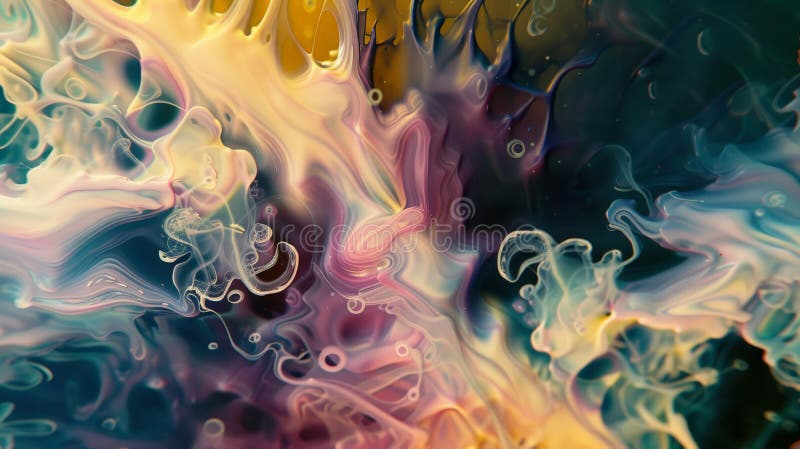 Ethereal Ink: Celestial Datamosh Stock Image - Image of hypnotic ...