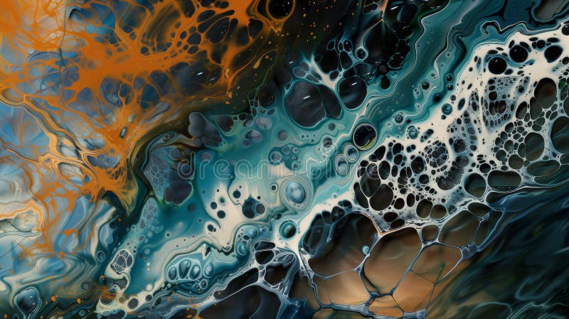 Ethereal Ink: Celestial Datamosh Stock Image - Image of hypnotic ...