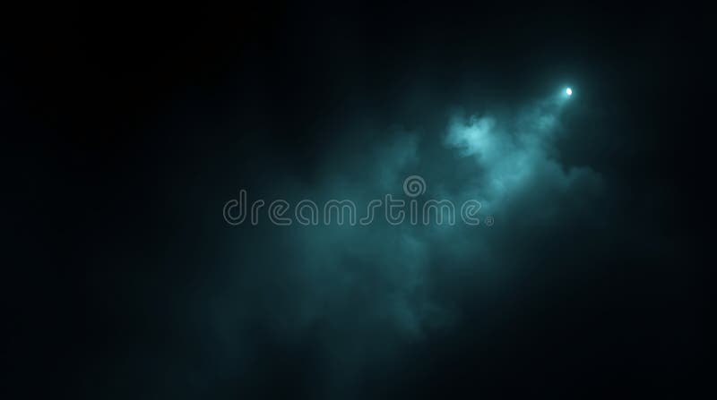 Ethereal Light Beam in Teal Smoke, Stock Illustration - Illustration of ...