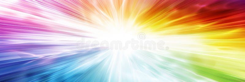 Ethereal Light Beam Transforming through the Visible Spectrum Stock ...
