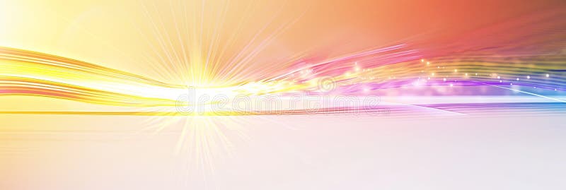 Ethereal Light Beam Transitioning through the Visible Spectrum Stock ...