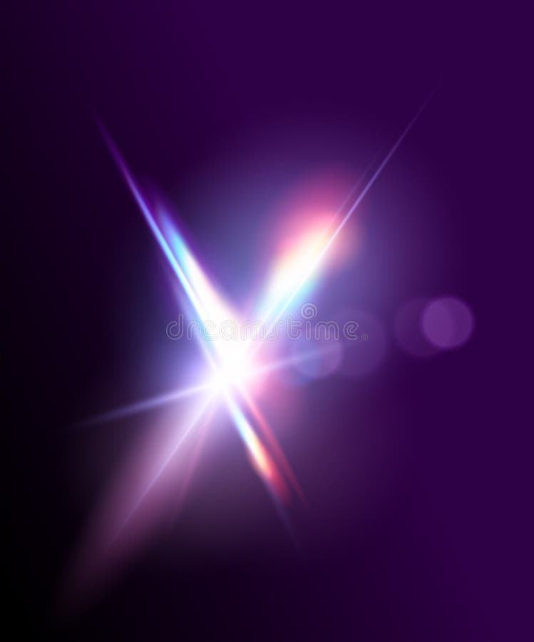 Ethereal Light Lens Flare Effect Vector Stock Vector - Illustration of ...