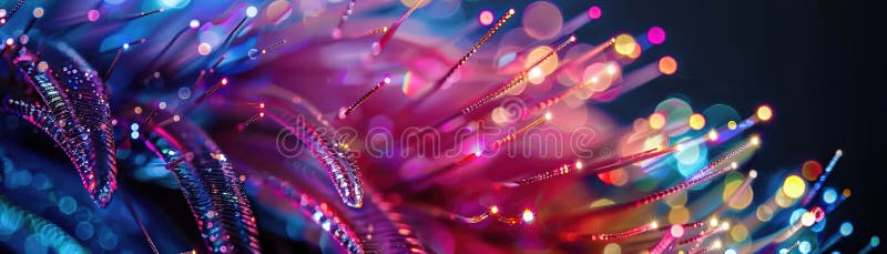 Ethereal Light Painting with Fiber Optic Brushes Stock Illustration ...