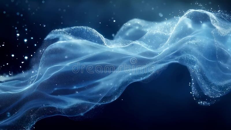 Ethereal Light Waves in Motion Creating an Enchanting Background Stock ...