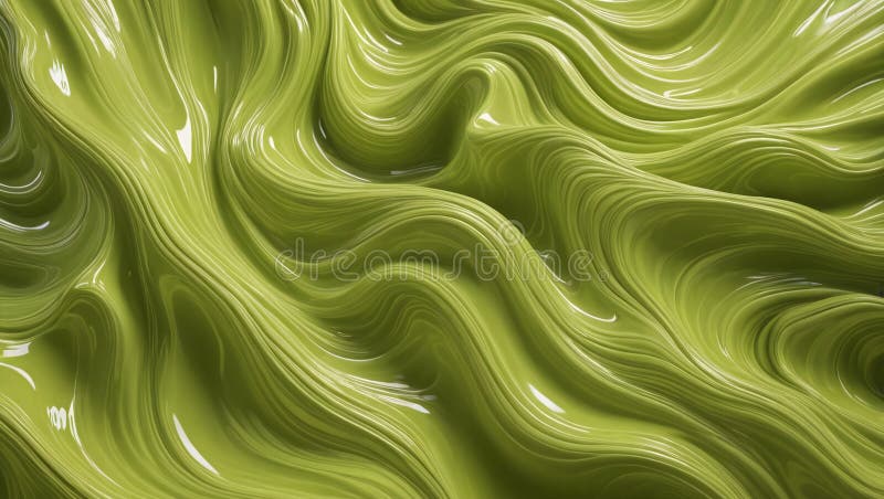 Ethereal Lime Green Translucent Wave Pattern Stock Illustration ...